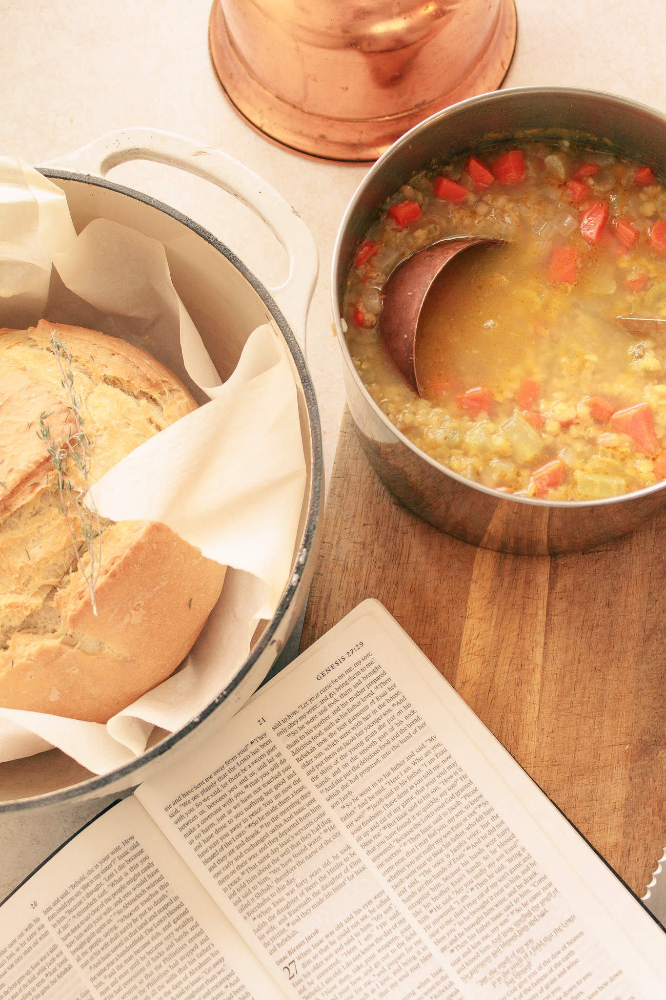 St. Jacob Bread & Red Lentil Stew